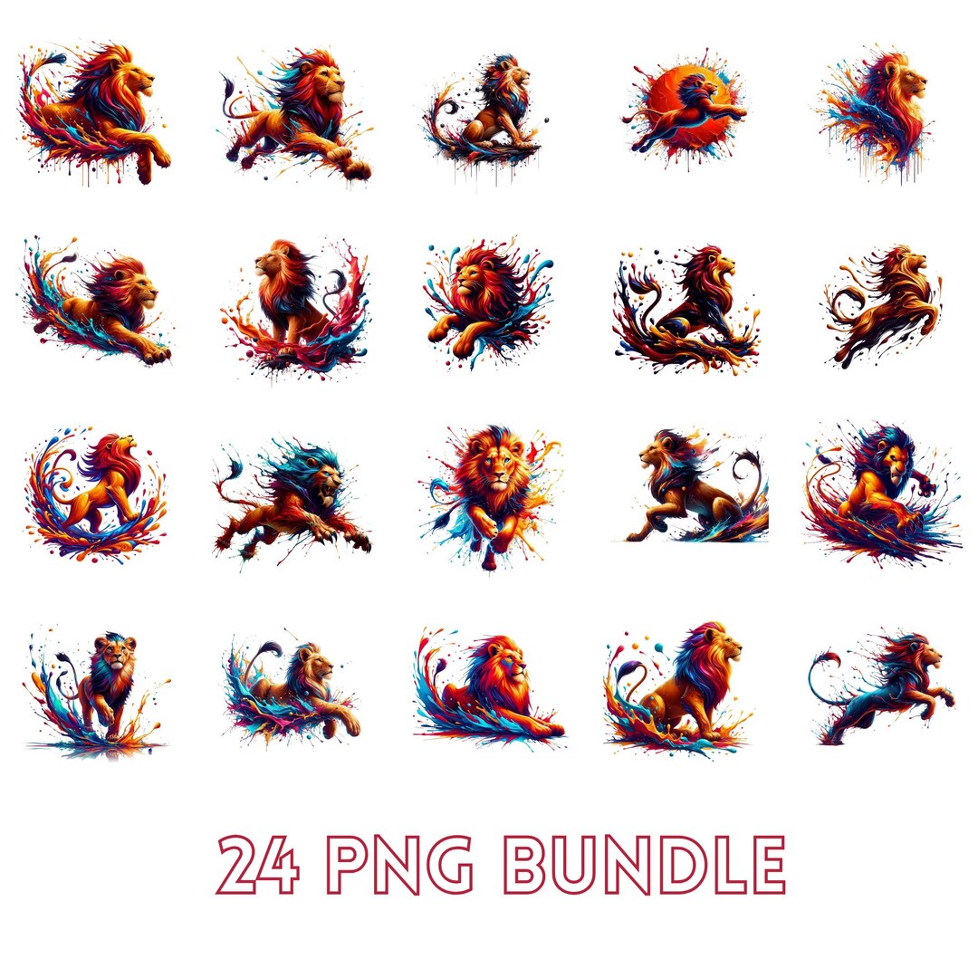 24 Wall Art, the Lion King PNG Bundle, the Lion King Clip Arts ...