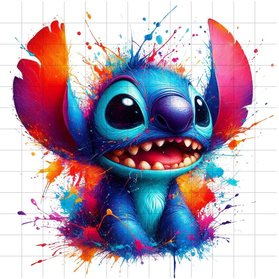 1 PNG Stitch Splash Bundle | Stitch Clipart | Lilo and Stitch PNG ...