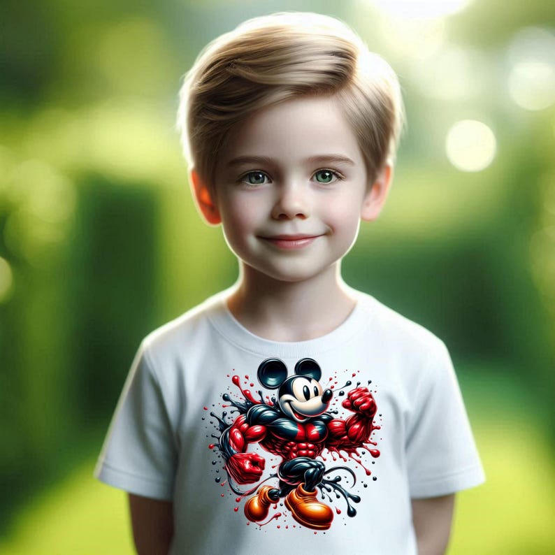 Mickey Mouse Bodybuilder Splash Art Bundle- High-resolution PNG for ...