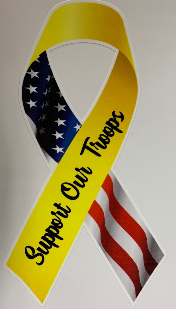 Support Our Troops Ribbon | Etsy