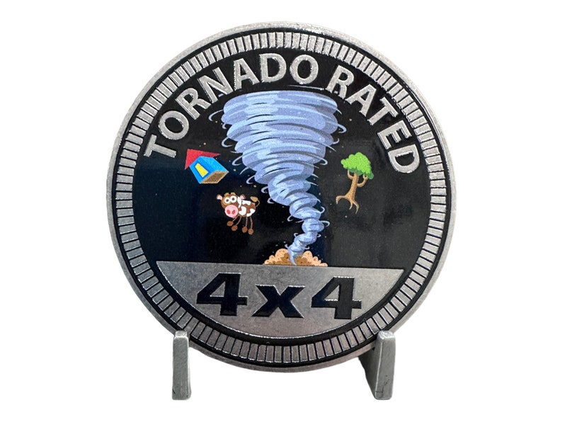 Tornado Unique METAL 4x4 Badges Made for Any 4x4 Vehicle - Etsy