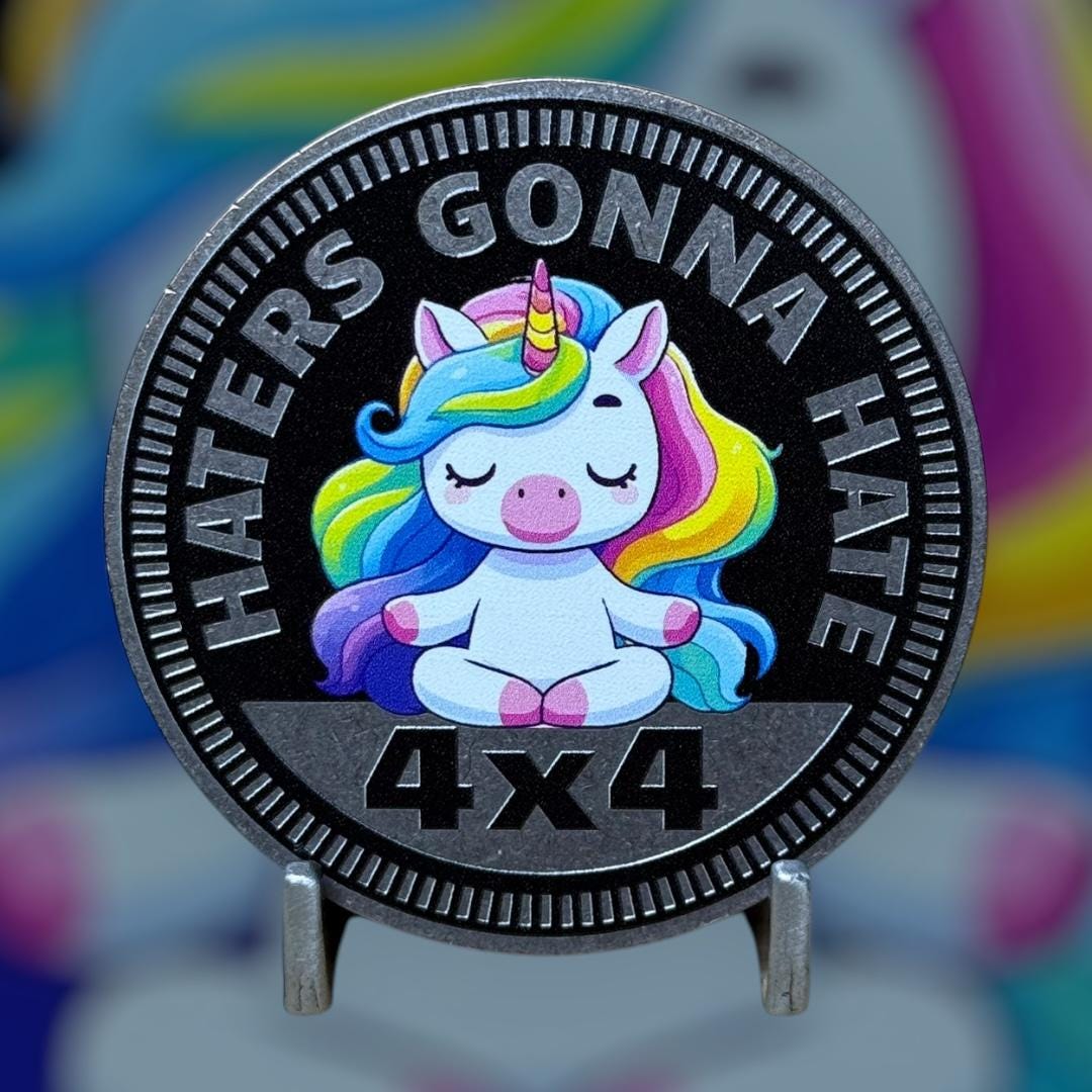 Haters Gonna Hate - Unique Metal 4x4 Badges Crafted by Custom4x4badges ...