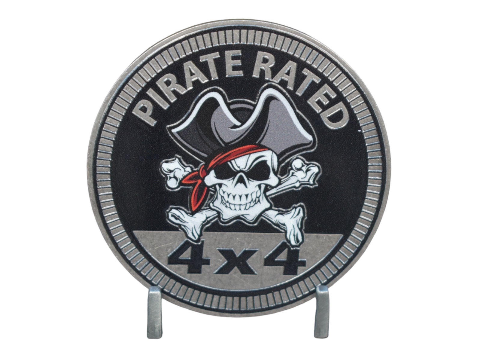 Pirate Rated 2.0 Unique METAL 4x4 Badges Made for Any 4x4 - Etsy