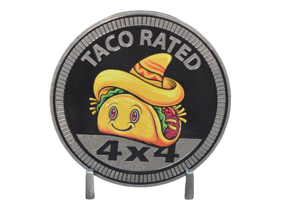 Taco Rated 2.0 Unique METAL 4x4 Badges Made for Any 4x4 - Etsy