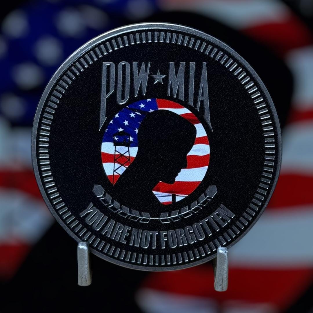 POW * MIA - Distinctive Metal 4x4 Badge Crafted by Custom4x4badges - Etsy