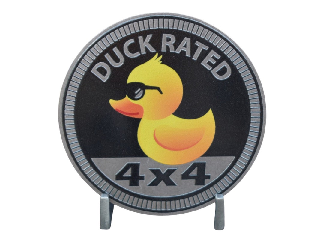Duck Rated cool Duck Unique METAL 4x4 Badges Made for Any 4x4 Vehicle ...