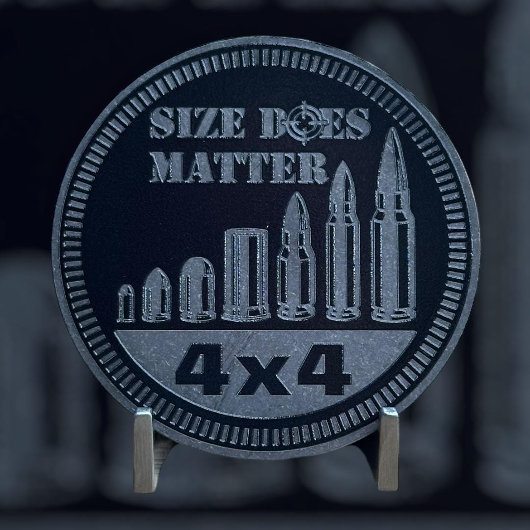 Size Does Matter Unique METAL 4x4 Badges Made for Any 4x4 Vehicle - Etsy