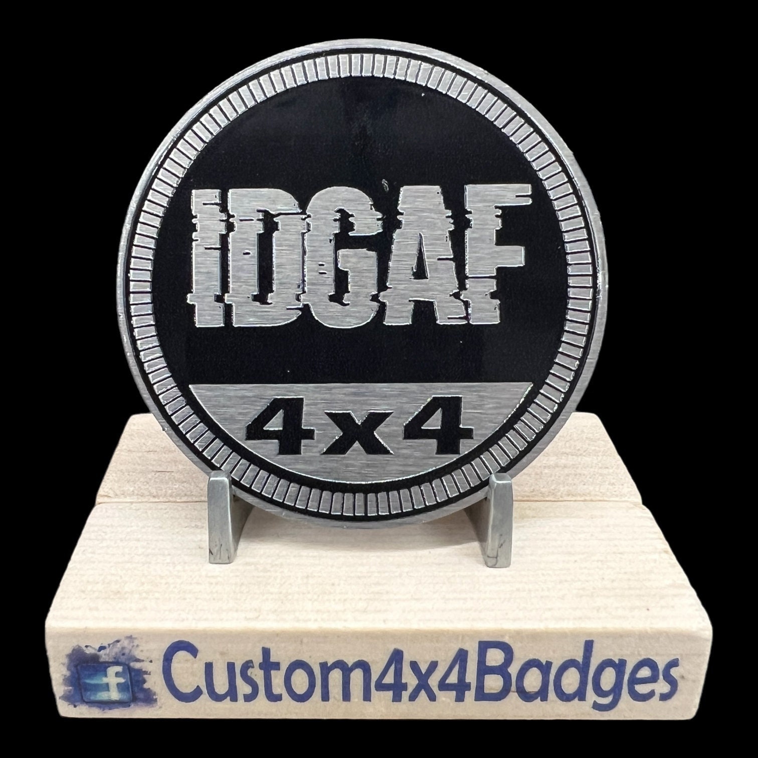 IDGAF Unique METAL 4x4 Badges Made for Any 4x4 Vehicle - Etsy