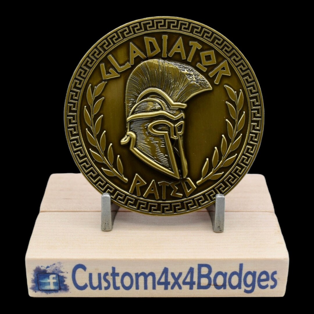 Gladiator matte Metal BRONZE Unique METAL 4x4 Badges Made for Any 4x4 ...