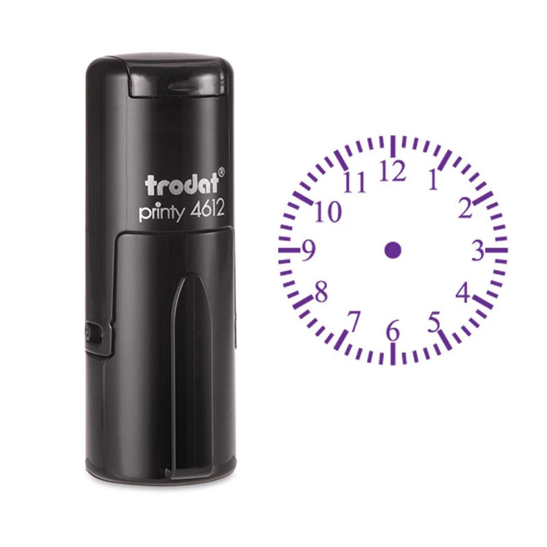 Clock Self Inking Stamp - Etsy