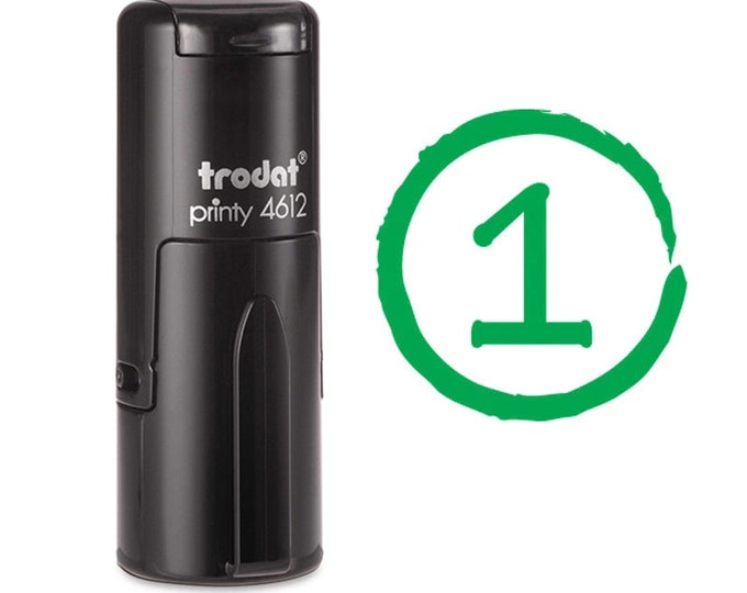 Number Rubber Stamps - Etsy UK