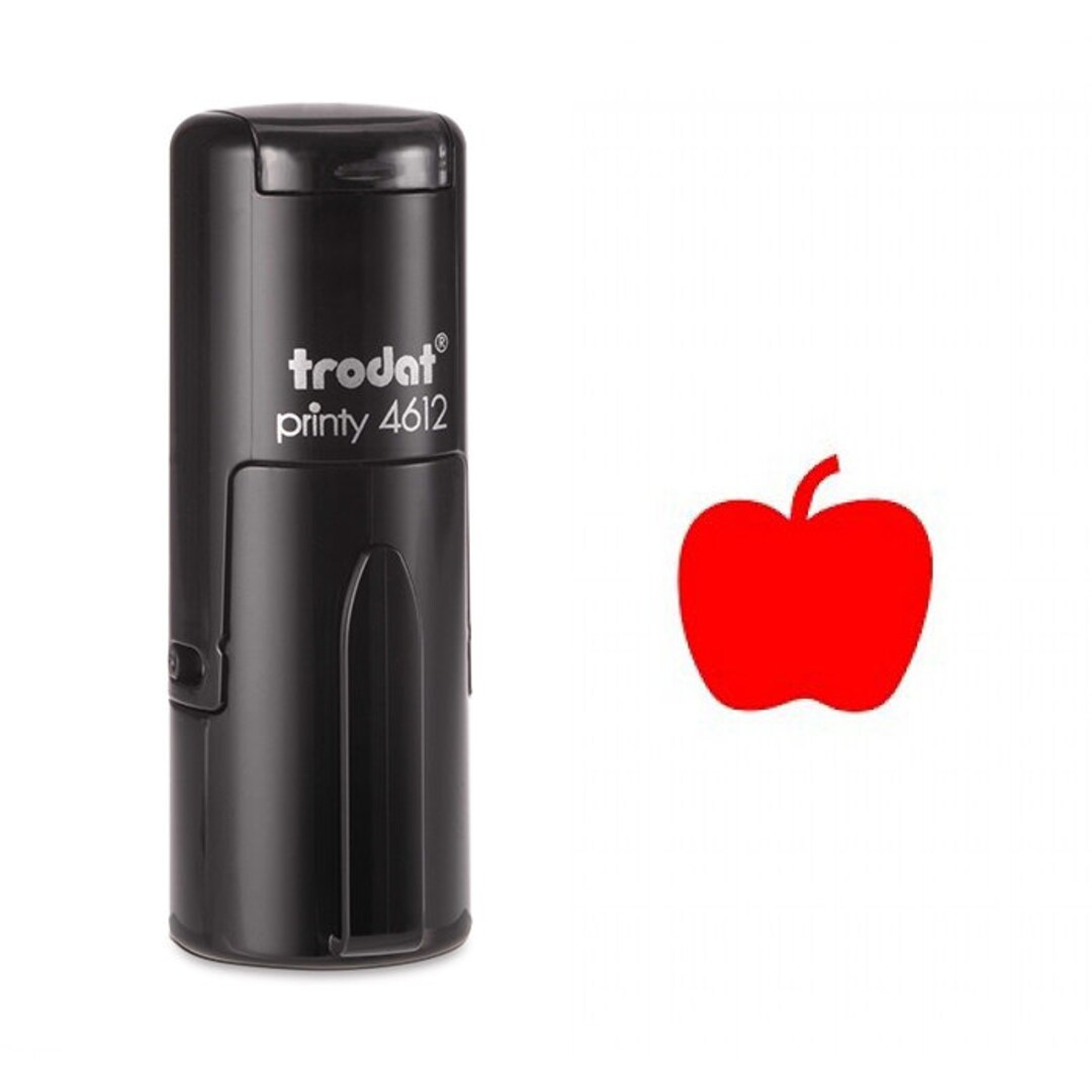 Red Apple Star Self Inking Stamp - Etsy