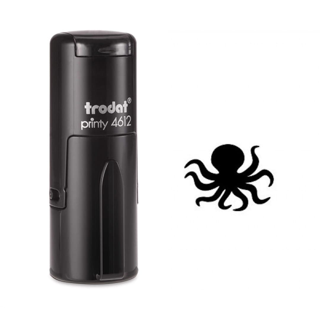 Octopus Self Inking Stamp - Etsy