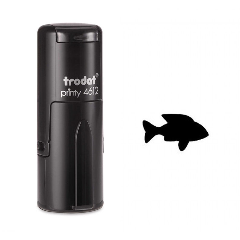 Swimming Fish Self-inking Stamp - Etsy