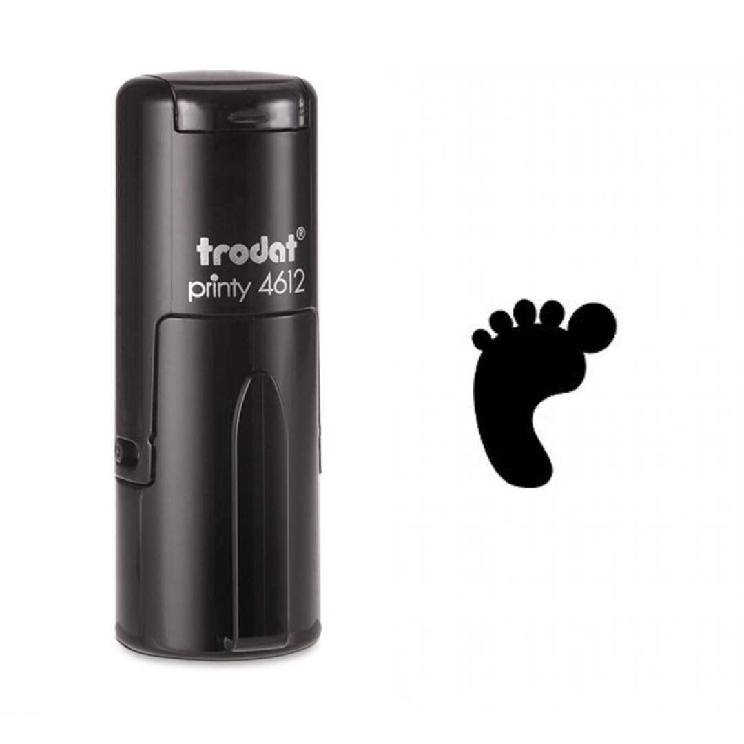 Foot Print Self Inking Stamp - Etsy