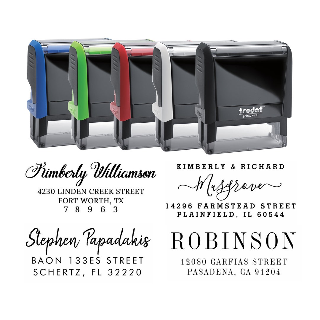 Custom Return Address Stamp Self Inking, Personalized Address Stamp ...