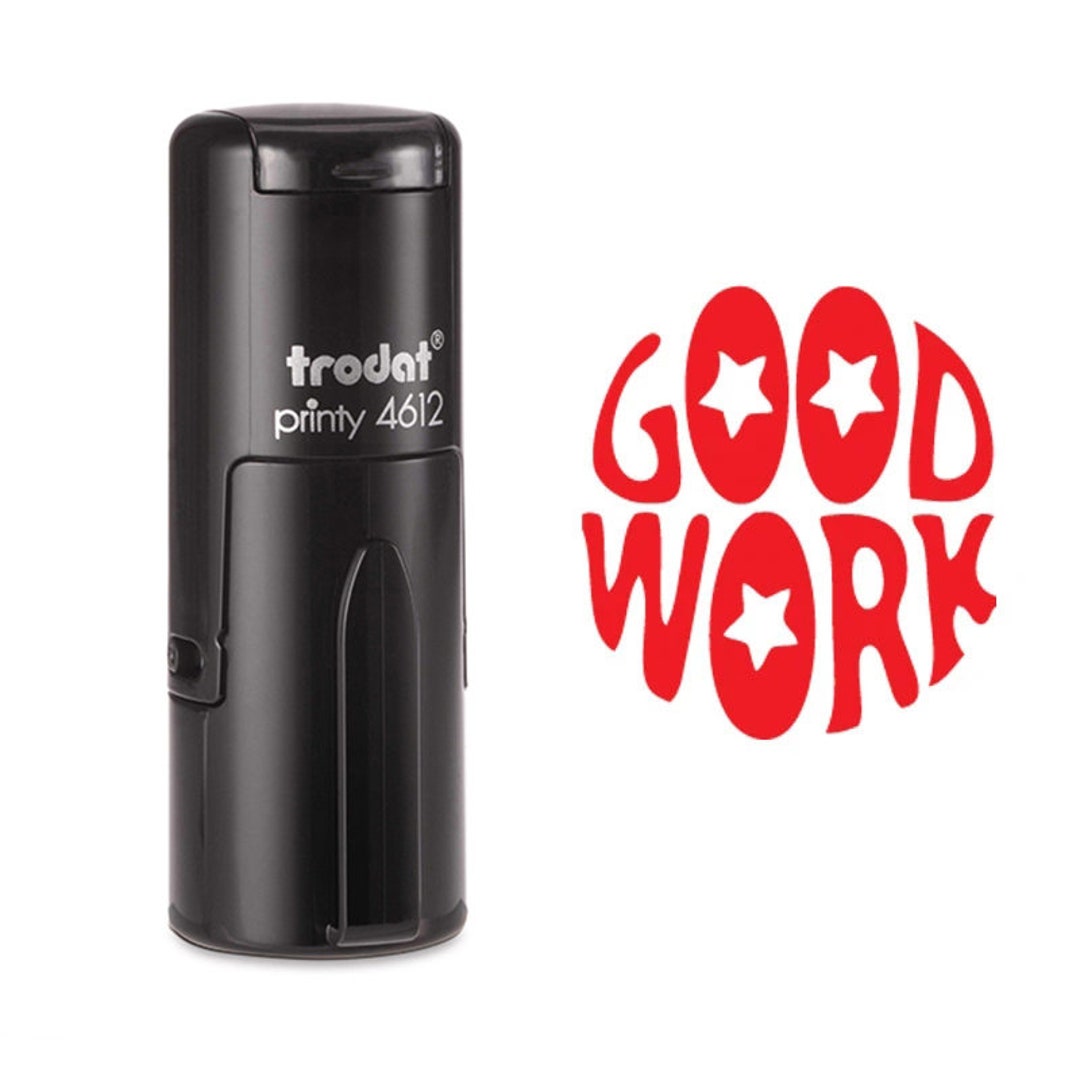 Good Work Self Ink Stamp - Etsy