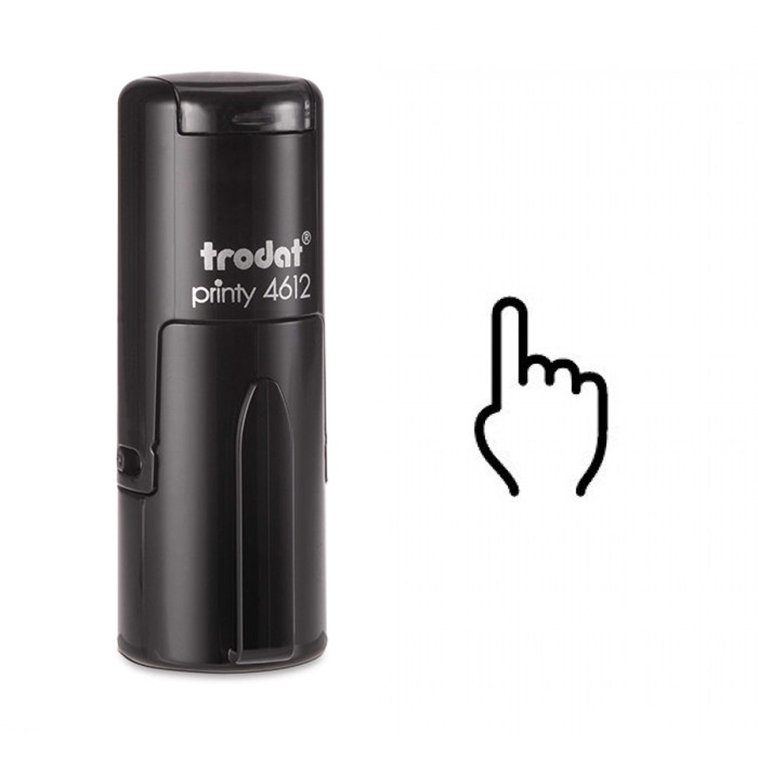Pointing up Finger Self-inking Stamp - Etsy