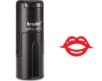 Loyalty Reward Stamp Self Inking Red Kiss Lips 11mm - Etsy