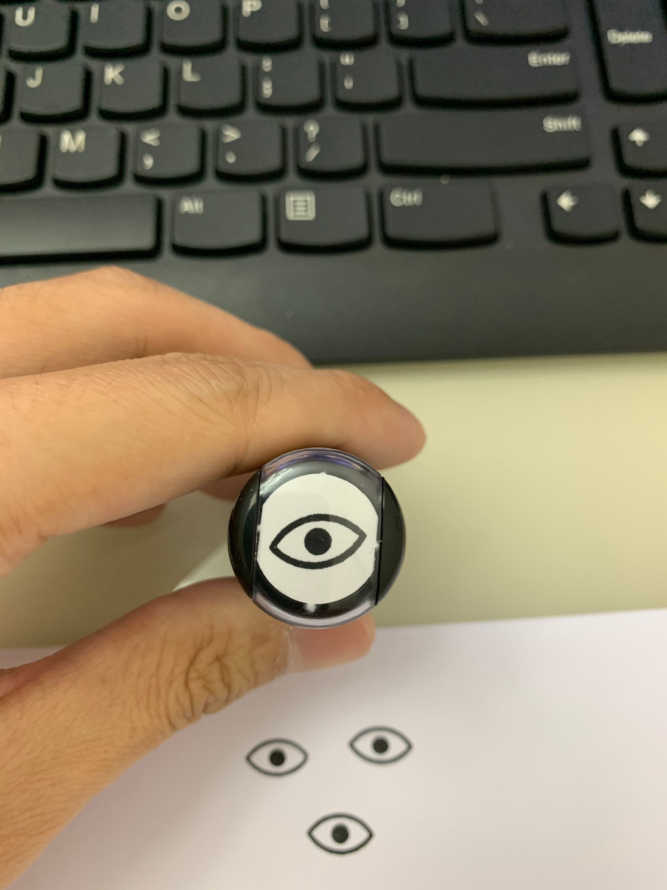 One Eye Symbol Self-inking Stamp - Etsy