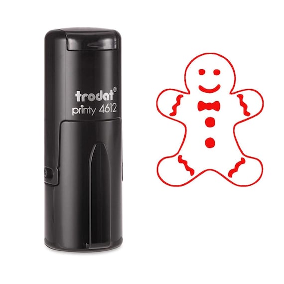 Gingerbread Man Self Inking Stamp - Etsy