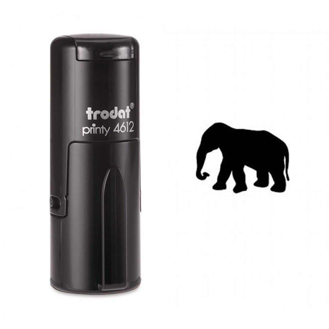Elephant Self Inking Stamp - Etsy