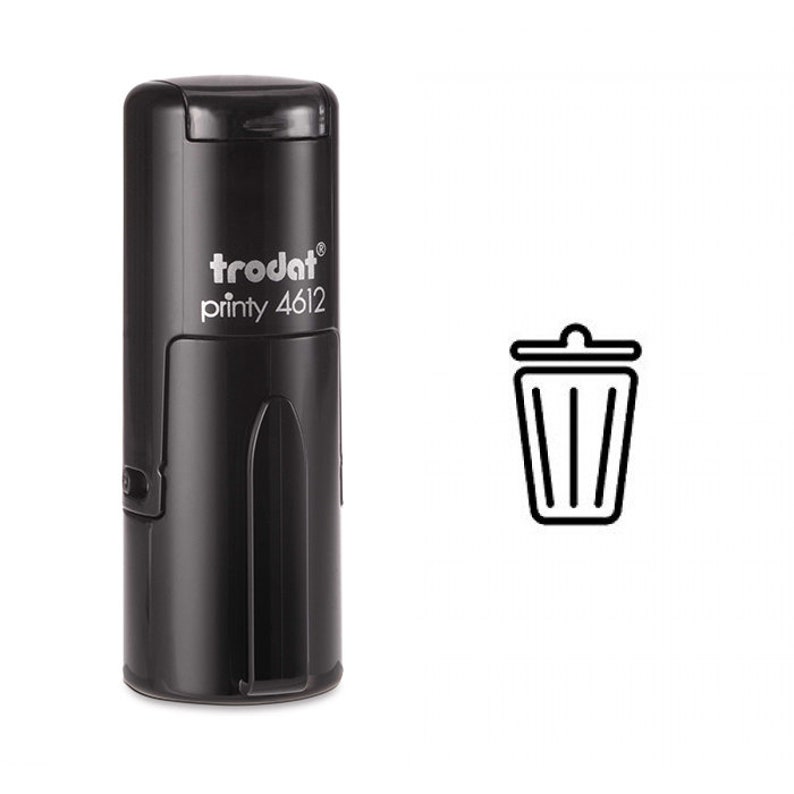 Garbage Can Self Inking Stamp - Etsy