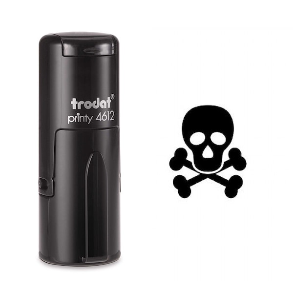 Skull Rubber Stamp - Etsy