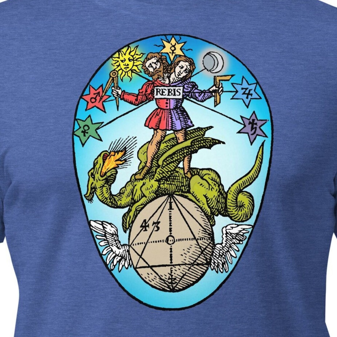 The REBIS - ALCHEMICAL ANDROGYNY 1613 Emblem - Colorful Unisex T-shirt ...