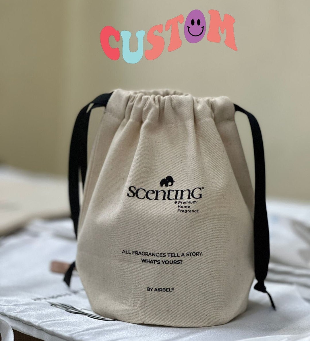 Candle Packaging Bag, Round Bottom Bag for Candles, Cotton Drawstring ...