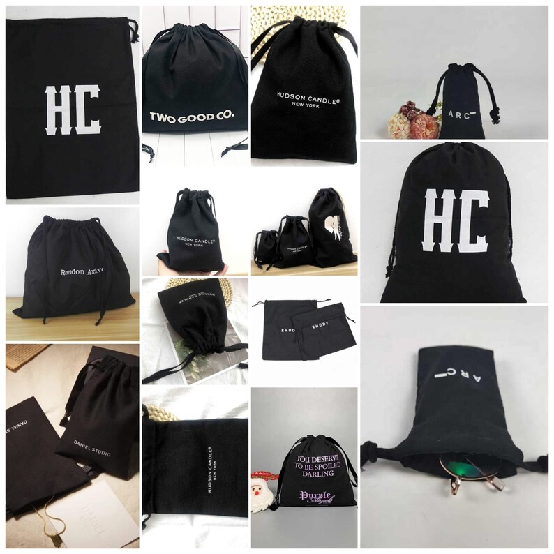 100 Plain Black Cotton Drawstring Bags Jewelry Packaging - Etsy