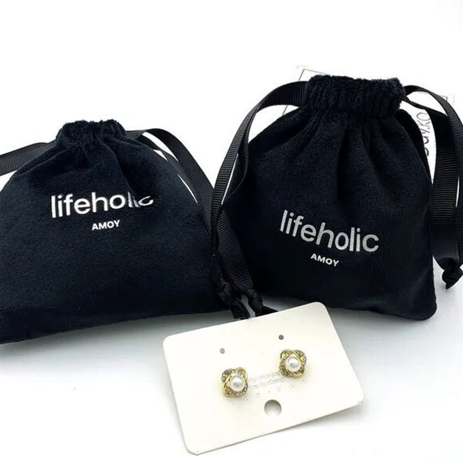 Set of 25 Black Velvet Drawstring Favor Bags, Jewelry Gift Pouches ...