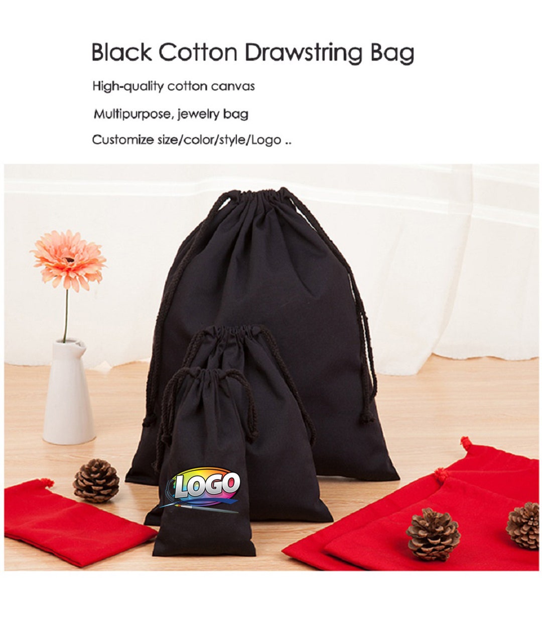 Set of 20 Custom Dust Bag Cotton Drawstring Bag Dust - Etsy