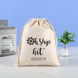 Oh Ship Kit Cotton Favor Bags: Cruise, Bachelorette Party - Etsy