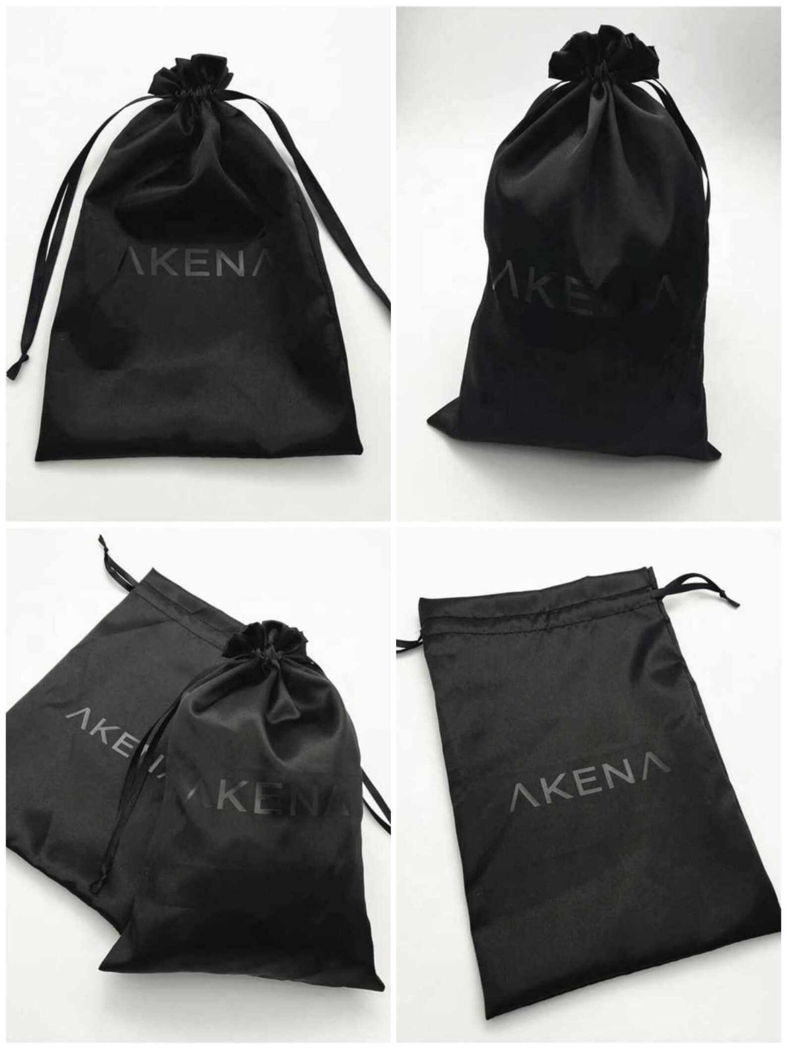 Set of 20/30/50 Luxury Custom Logo Soft Silk Satin Bags White - Etsy