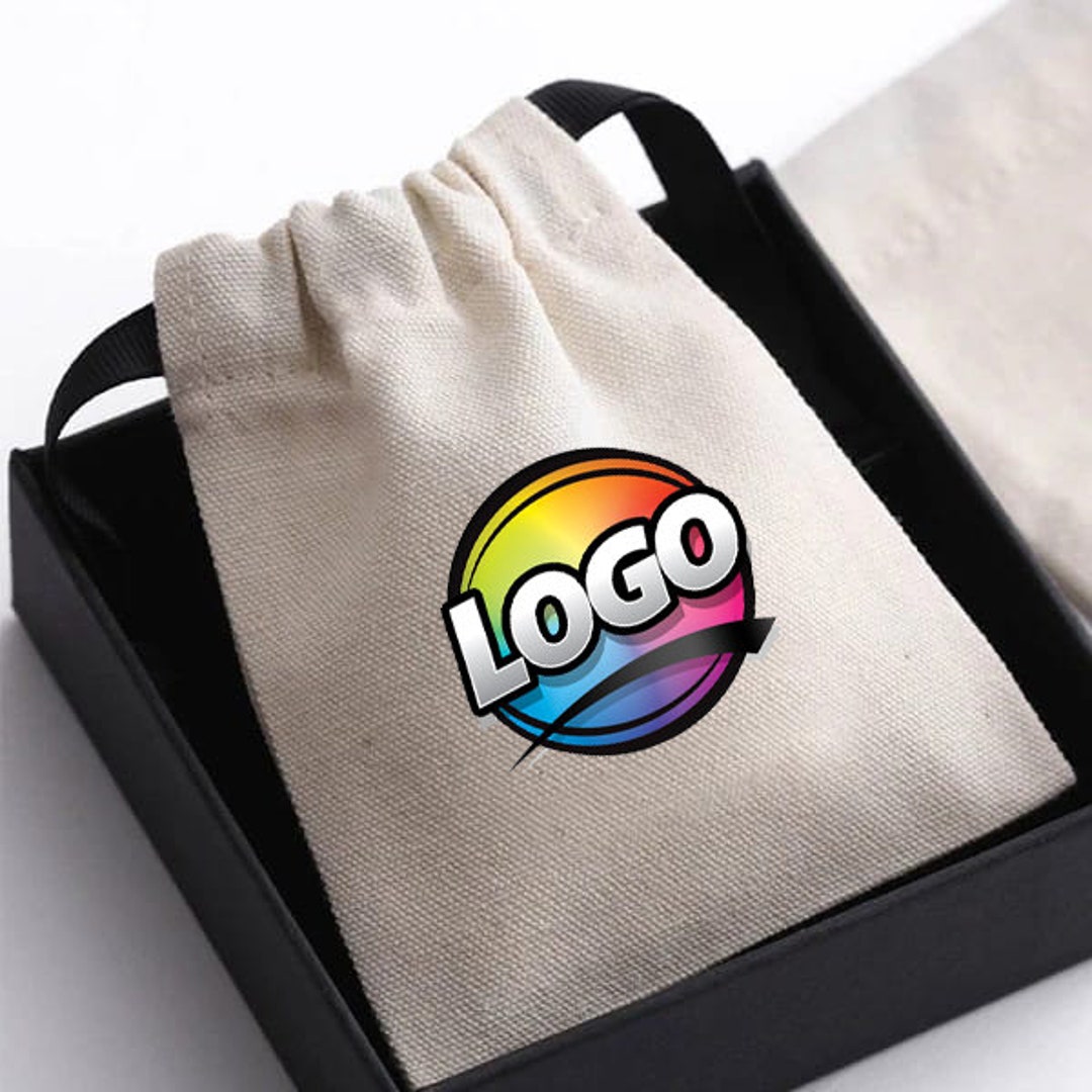 Custom Pouches, Logo Pouch, Personalized Cotton Muslin Bag, Jewelry ...