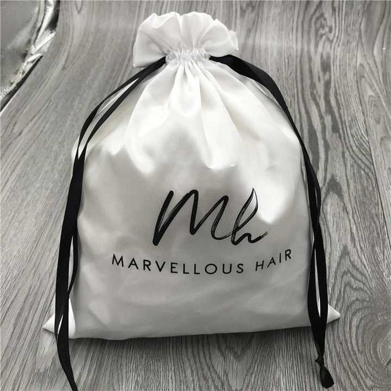 Luxury Virgin Hair Silk Bags Satin Drawstring Pouch Packaging - Etsy