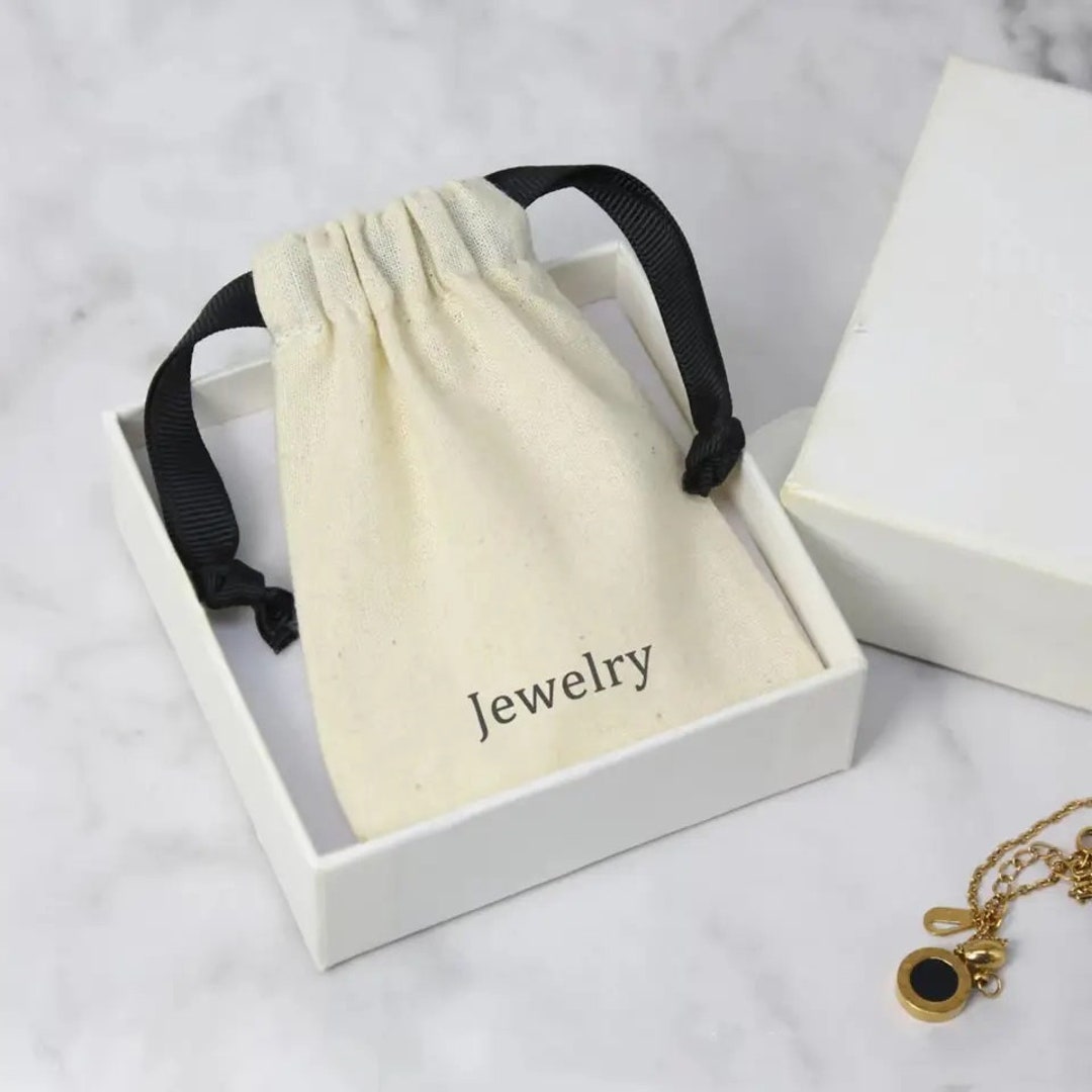 Custom Pouches Logo Pouch Personalized Cotton Muslin Bag - Etsy