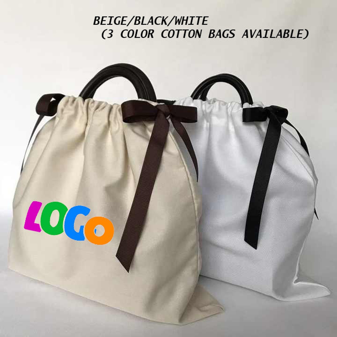 Custom Cotton Drawstring Bag: Logo Print, Dustproof Storage - Etsy