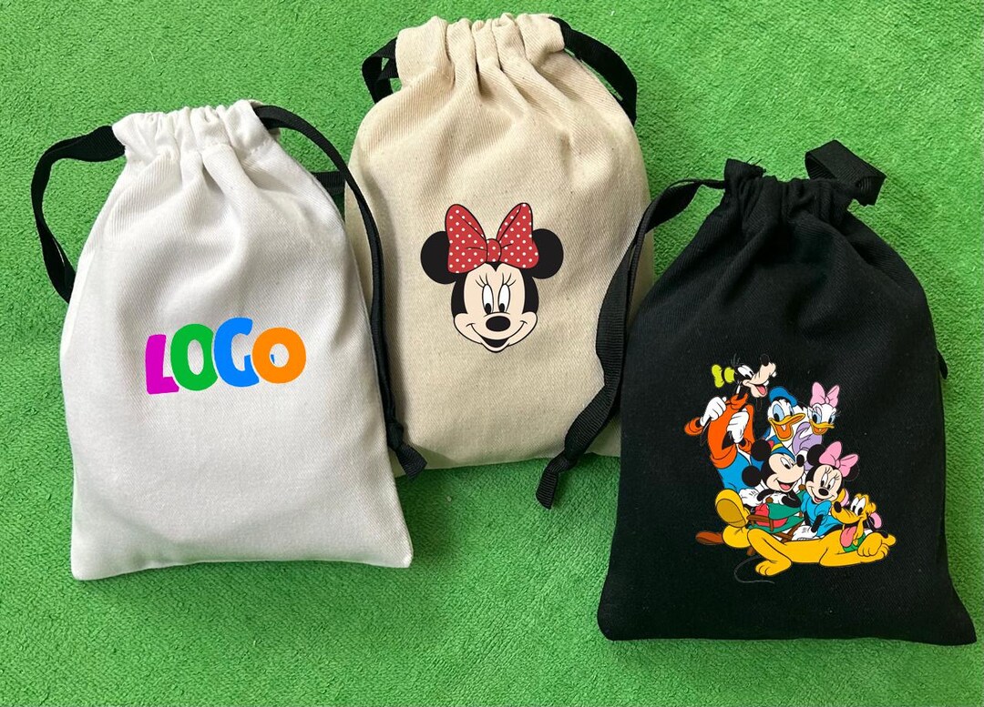 Custom Logo Cotton Drawstring Bag, Personalized Jewelry Pouch - Etsy