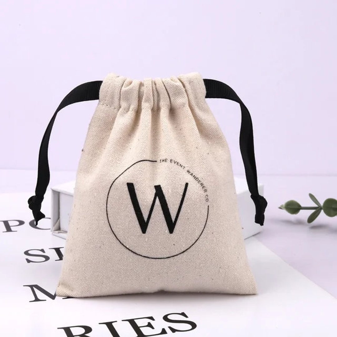 Set of 20/30/100 Personalized Logo Print,custom Cotton Dust Bags ...