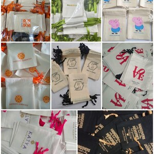 Custom Pouches, Logo Pouch, Personalized Cotton Muslin Bag, Jewelry ...