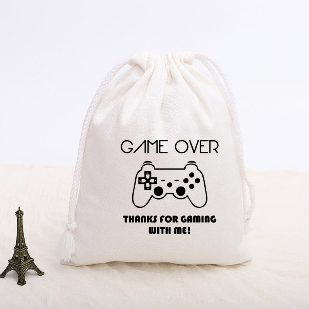 Set of 100 Game Over Cotton Favor Bags – Video Game Birthday Party - Etsy