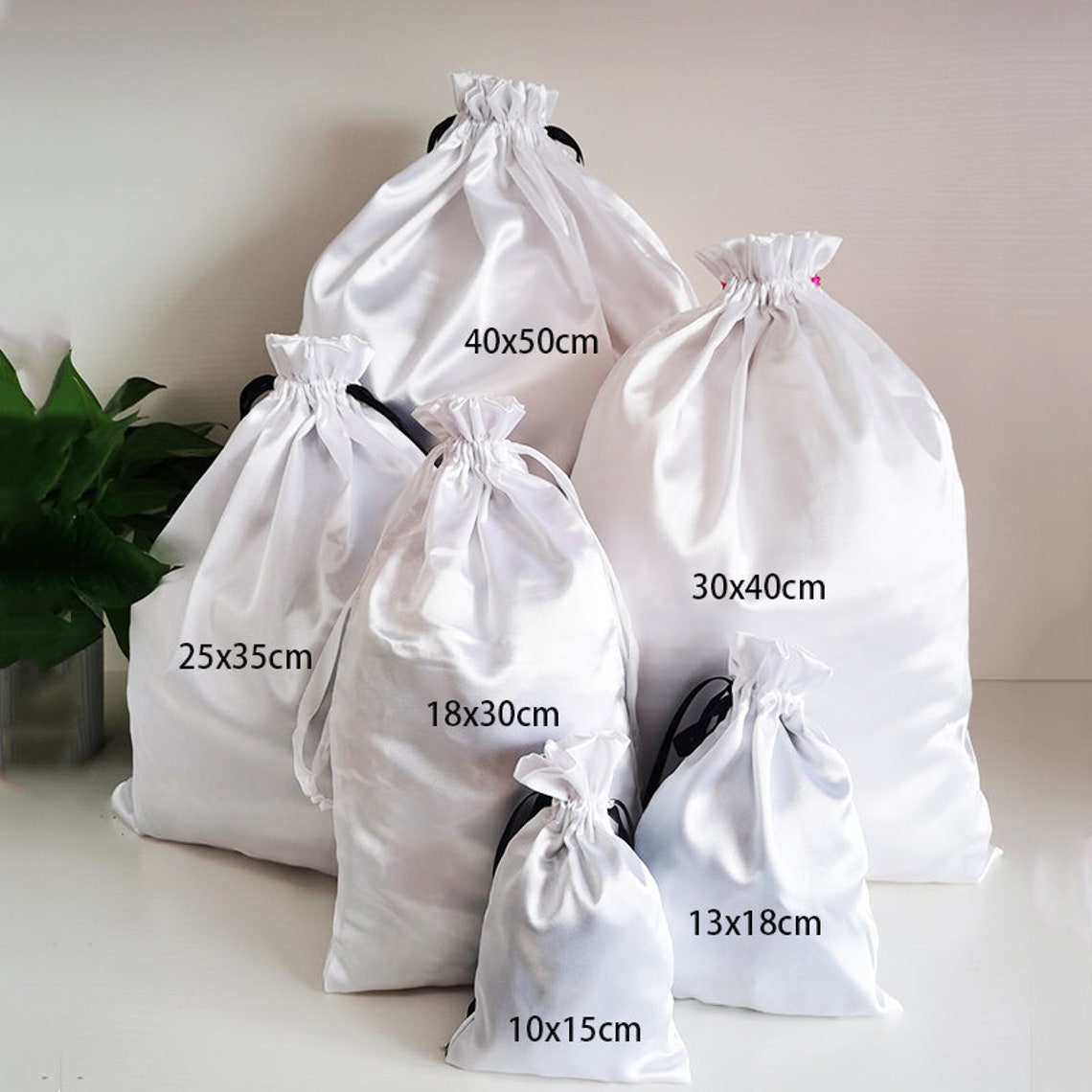 Set of 20/30/50 Satin Dust Bags Drawstring Pouch for Handbags | Etsy