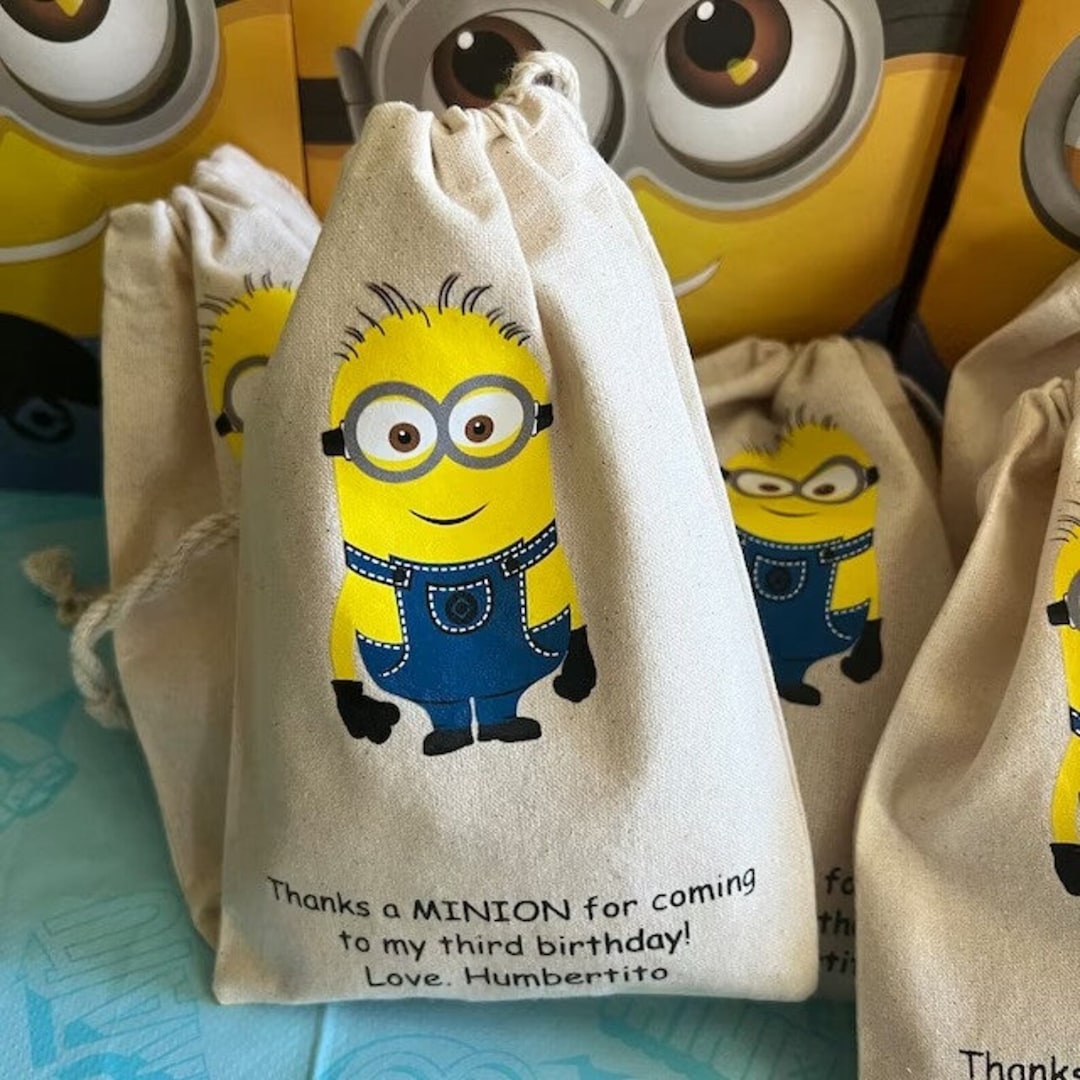 Minion Themed Birthday Party Bags | Birthday Party Favor Bag | Minion ...