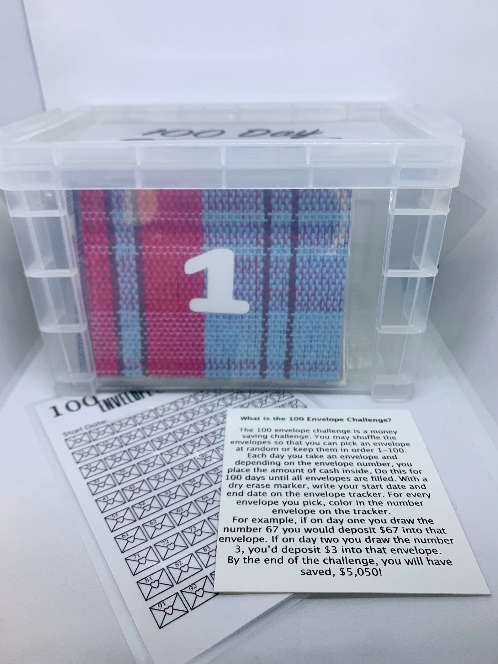 100 Envelope Challenge Budget Money Envelopes Money Saving - Etsy