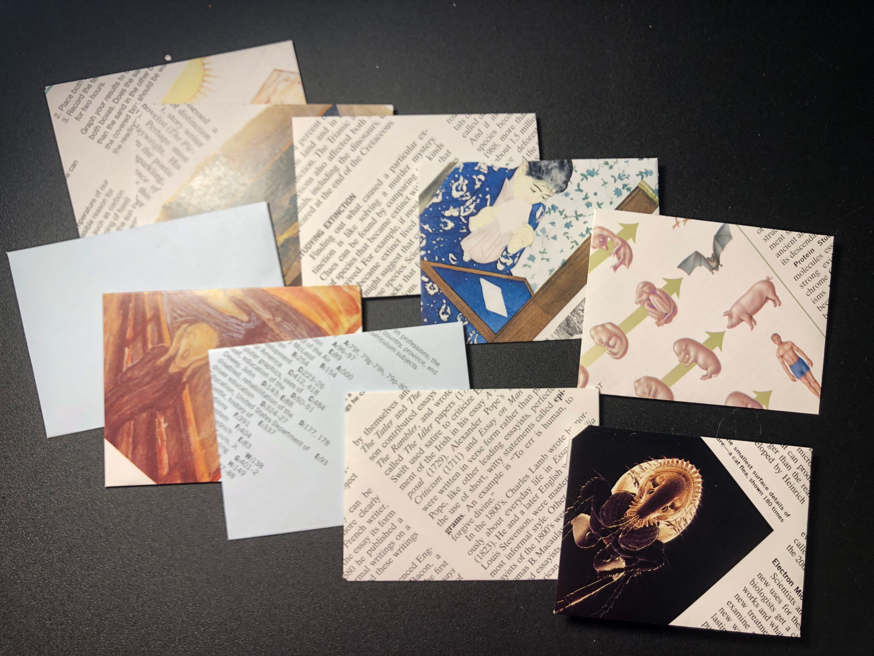 Recycled Envelopes from Encyclopedias Mini Envelopes Penpal | Etsy