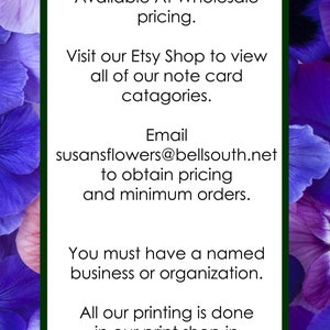 Garden Vertical Note Cards With Envelopes - Etsy