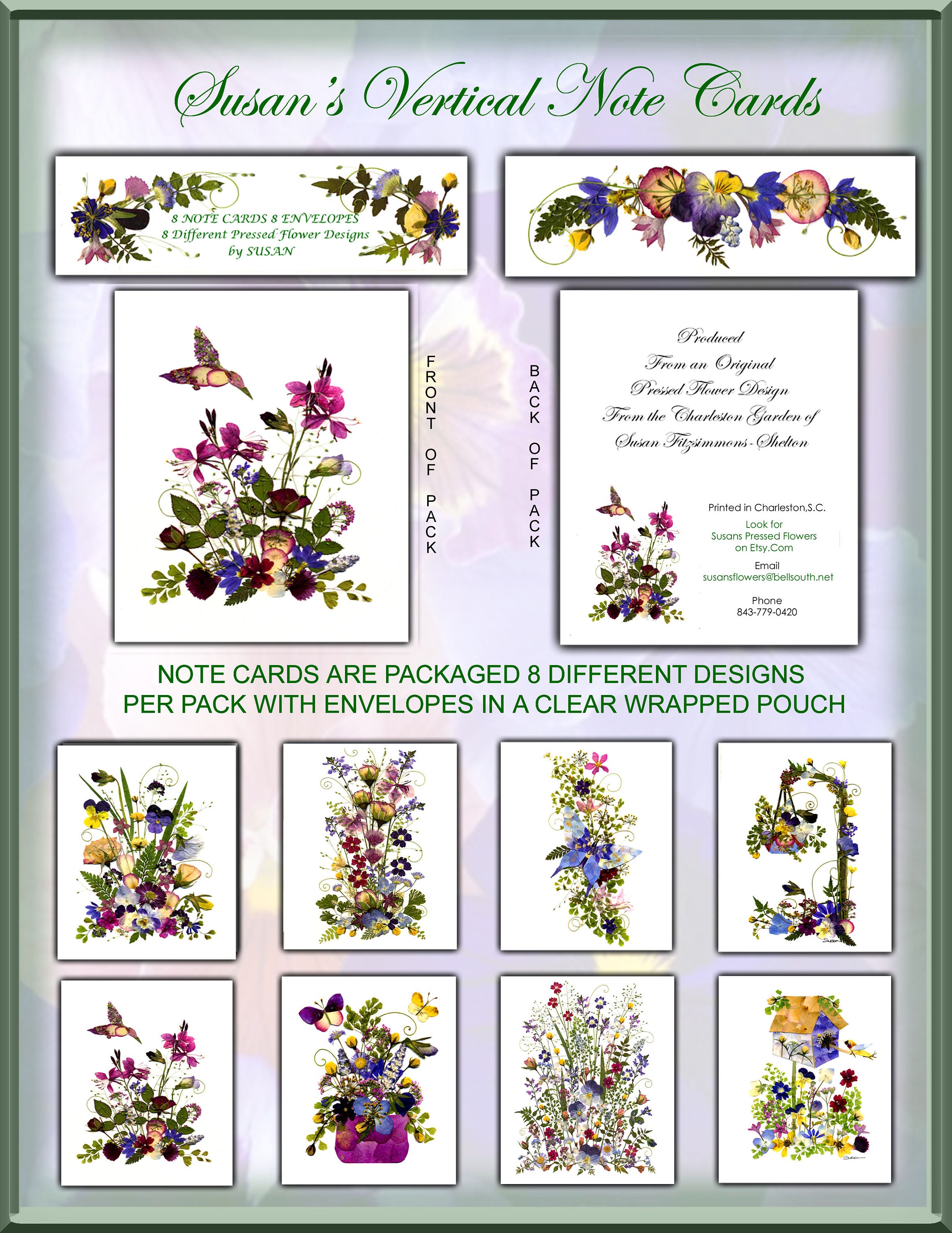 Susan's Vertical Note Cards - Etsy
