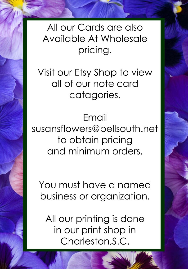 Garden Vertical Note Cards With Envelopes - Etsy